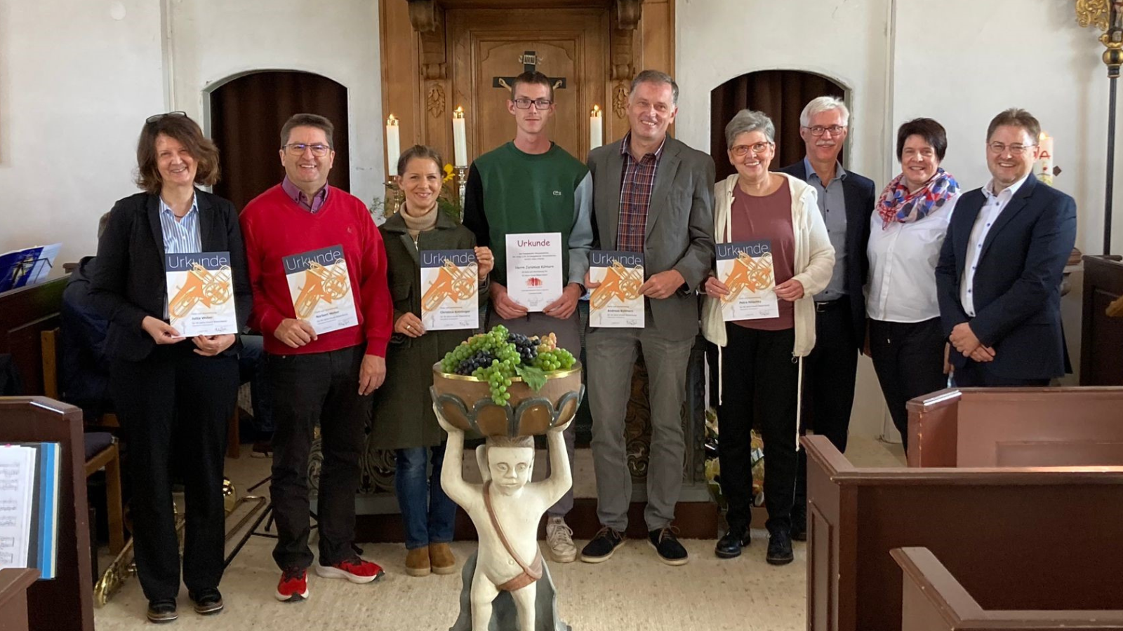 Posaunenchor Vincenzenbronn ehrt langjährige Mitglieder - Ammerndorf & Großhabersdorf evangelisch